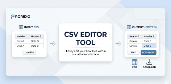 CSV Editor Online - View & Edit CSV Files | Porexo