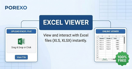 Online Excel Viewer - Open XLS, XLSX & CSV Files Free | Porexo